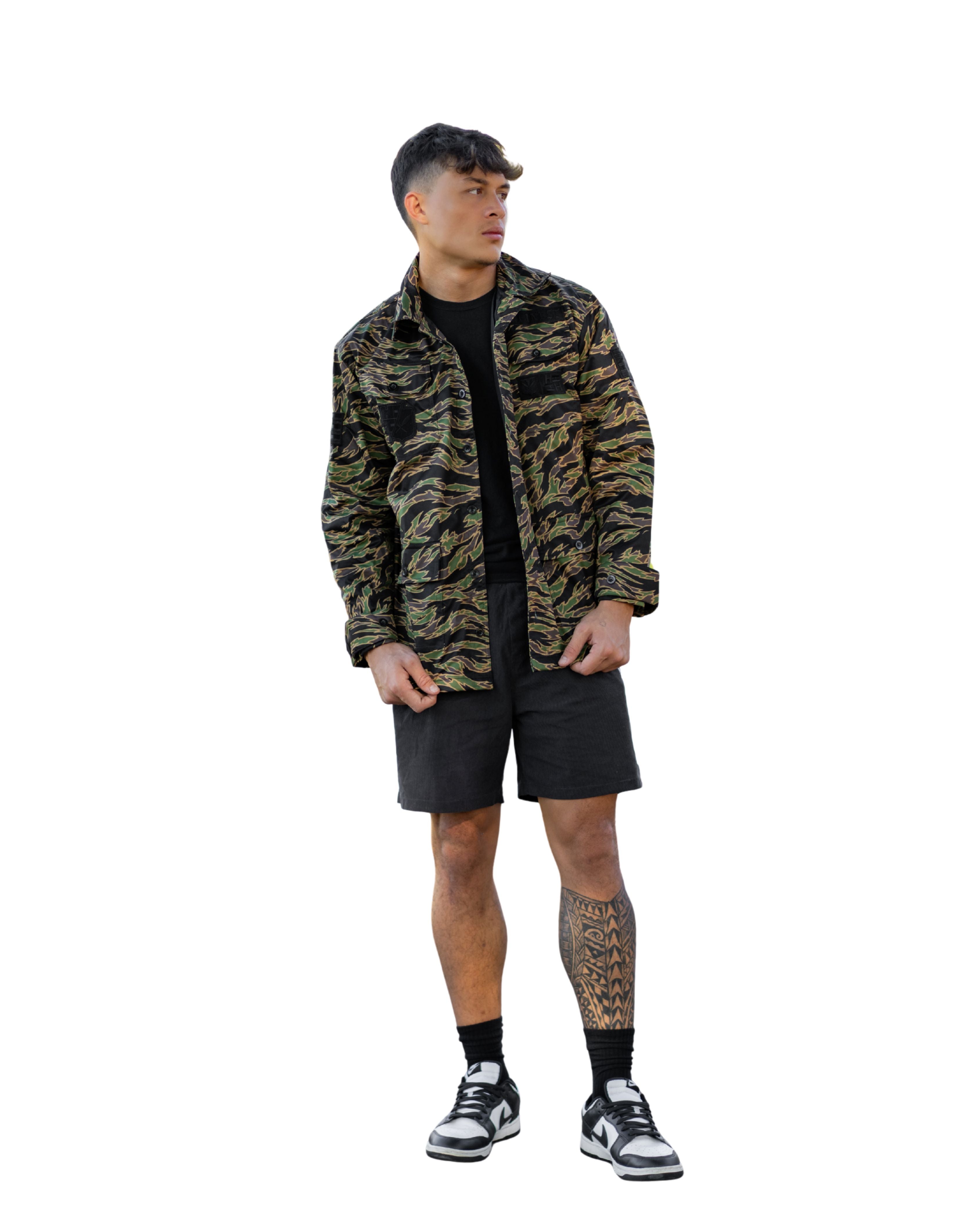 OLIVE & BROWN TIGER CAMO FIELD JACKET – Hawaii's Finest